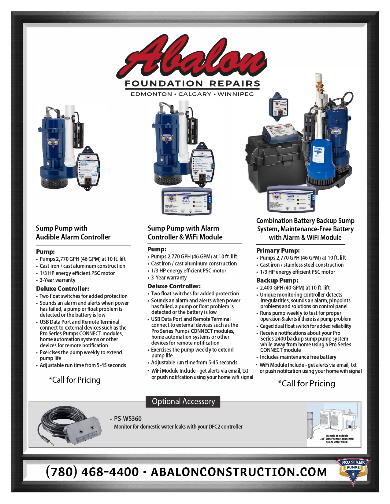 Sump Pump Battery Backup - Edmonton - Abalon Foundation